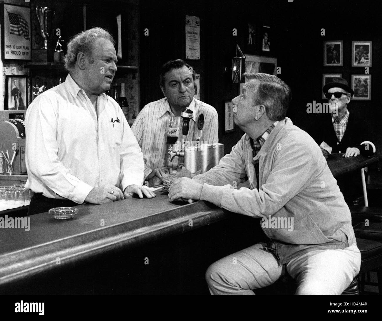 ARCHIE BUNKER'S PLACE, Carroll O'Connor, Jason Wingreen, Allan Melvin ...