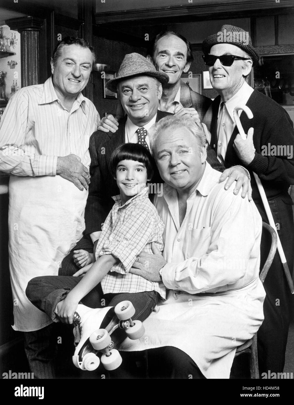 ARCHIE BUNKER'S PLACE, standing from left: Jason Wingreen, Martin ...
