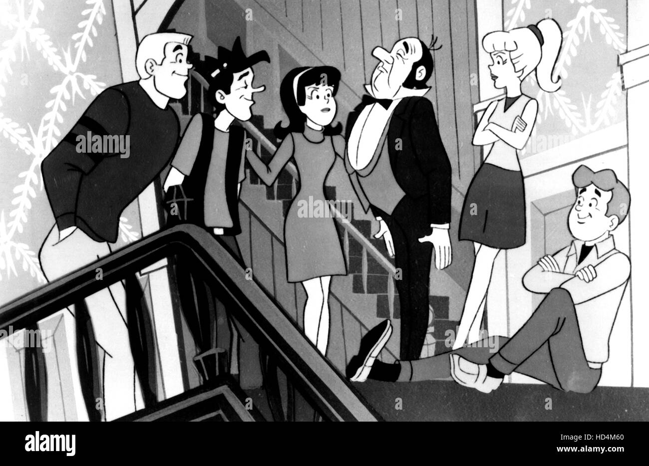 THE ARCHIE SHOW, Reggie, Jughead, Veronica, Betty, Archie Stock Photo ...