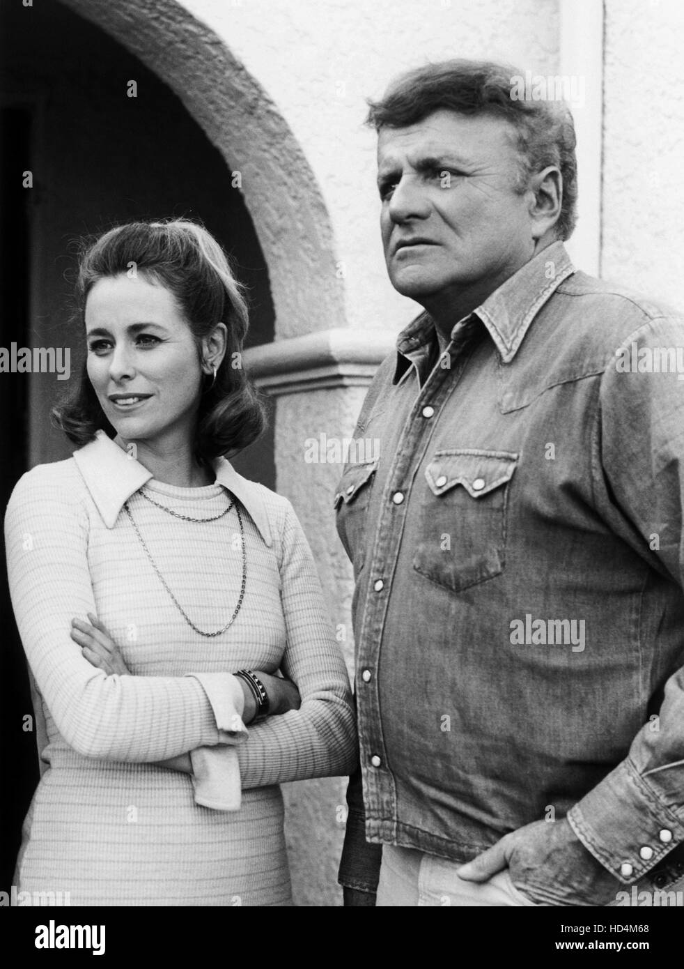 ARCHER, from left: Ellen Geer, Brian Keith in 'The Arsonist' (Season 1 ...