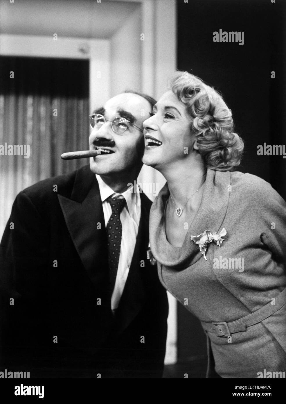 THE ARLENE FRANCIS SHOW, Eddie Hugh (as Groucho Marx), Arlene Francis ...