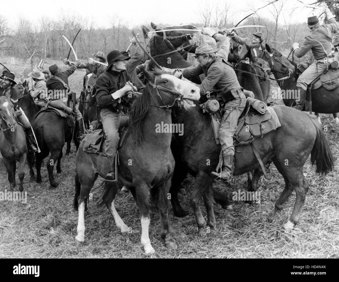 THE BLUE AND THE GRAY, Yankee and Confederate soldiers fighting, 1982 ...