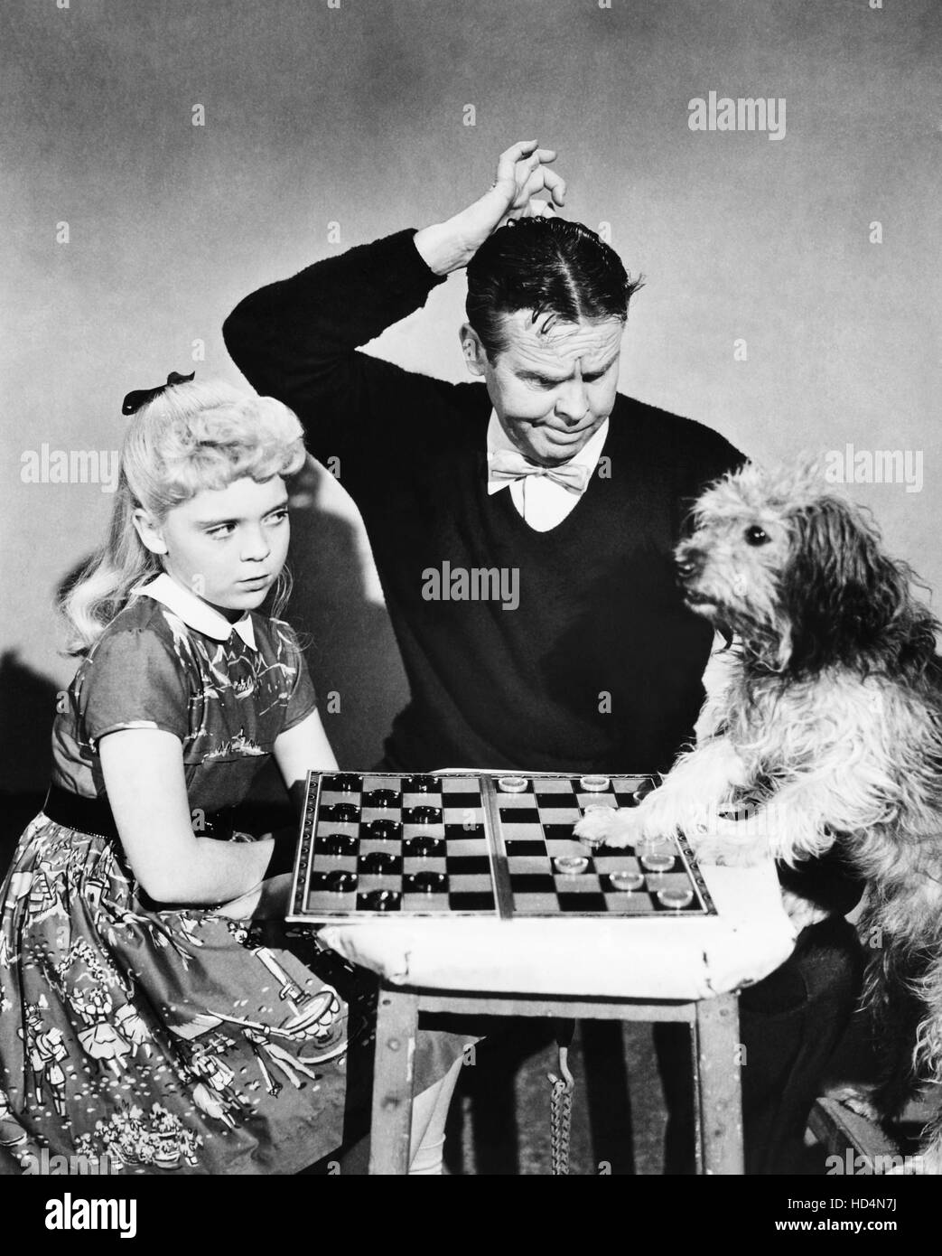 BLONDIE, Ann Barnes, Arthur Lake, Daisy the Dog, 1957 Stock Photo - Alamy