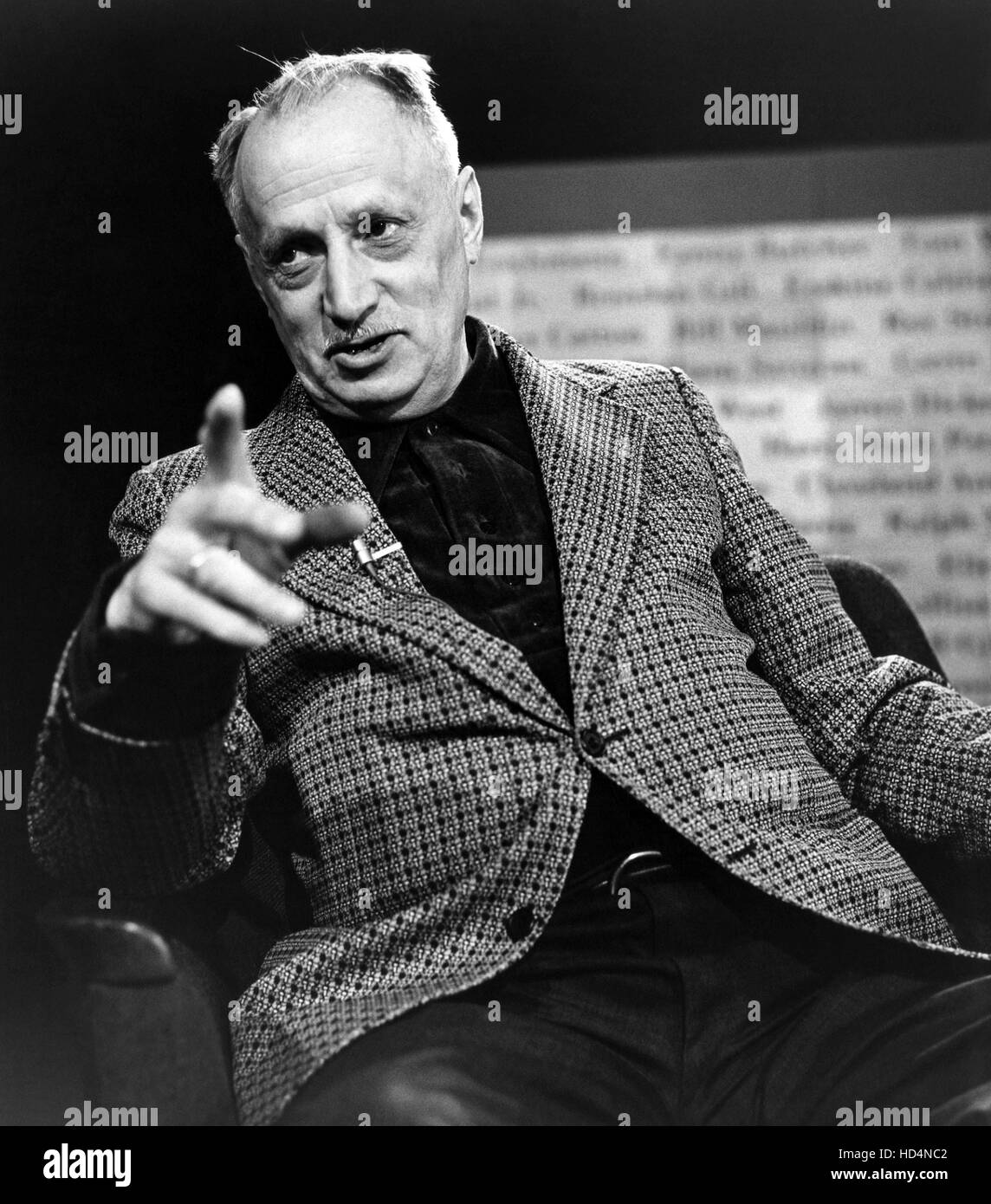 BOOK BEAT, guest Nelson Algren (aired February 9, 1974 Stock Photo - Alamy