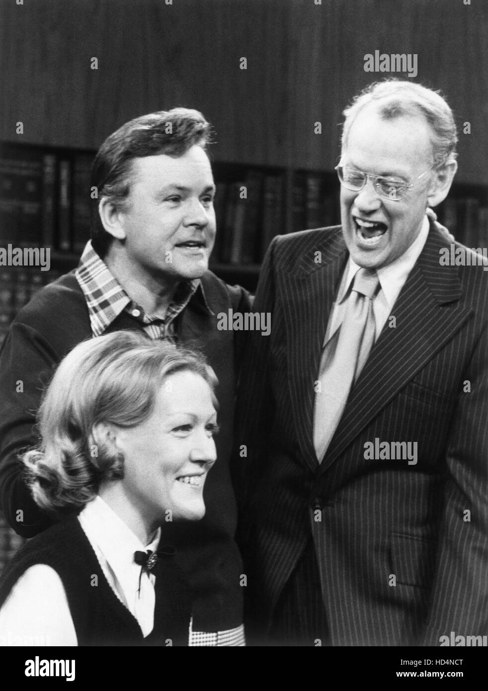 THE BOB CRANE SHOW, from left: Marian Mercer, Bob Crane, Jack Fletcher ...