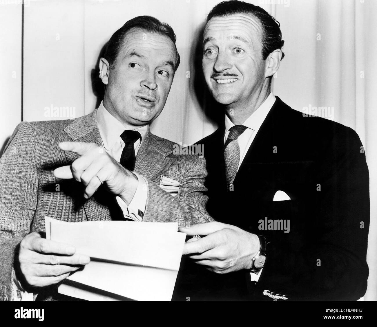 THE BOB HOPE SHOW, Bob Hope, David Niven ca. 1954, 1952-98 Stock Photo ...