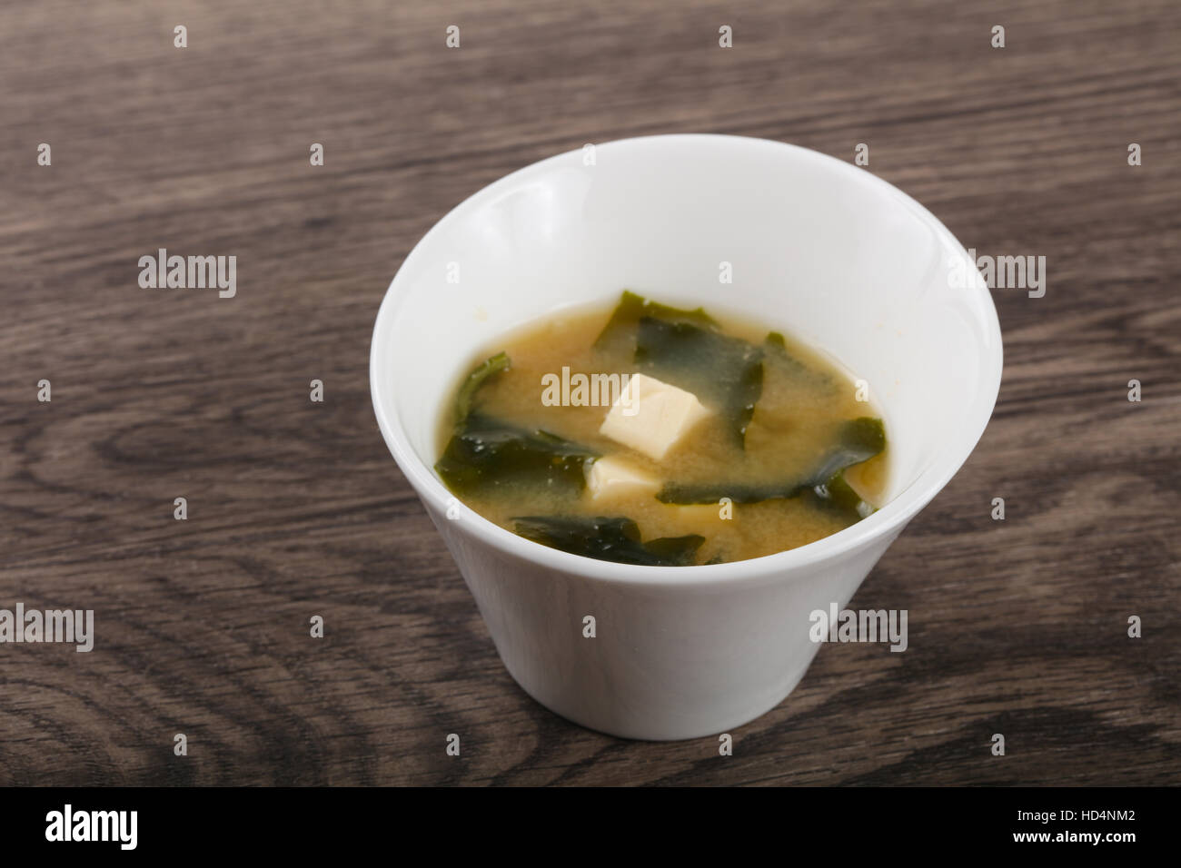 Japan traditional Miso soup with tofu cheese Stock Photo - Alamy