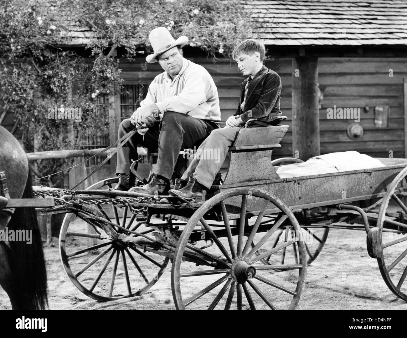 BONANZA, (from left): Dan Blocker, David Ladd, 'Feet of Clay', (Season ...