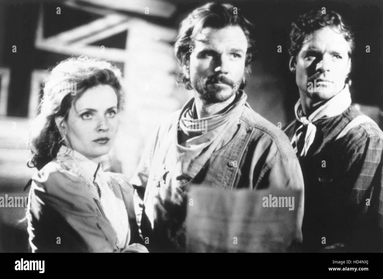 BORDERTOWN, from left: Sophie Barjac, Richard Comar, John H. Brennan ...