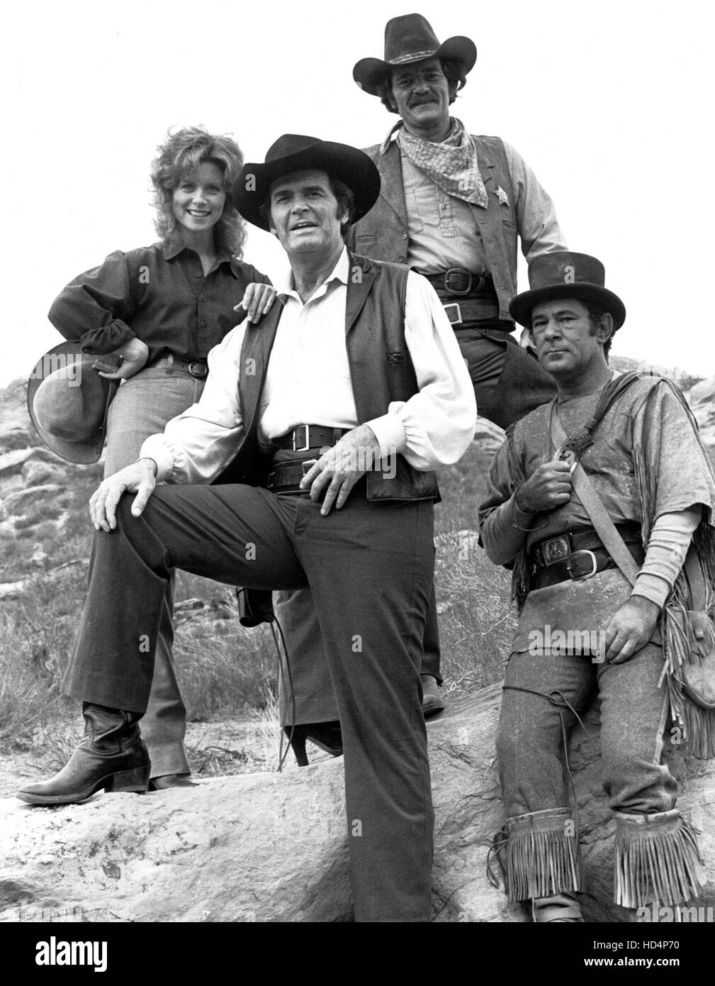 BRET MAVERICK, Darleen Carr, James Garner, Ed Bruce, Stuart Margolin ...