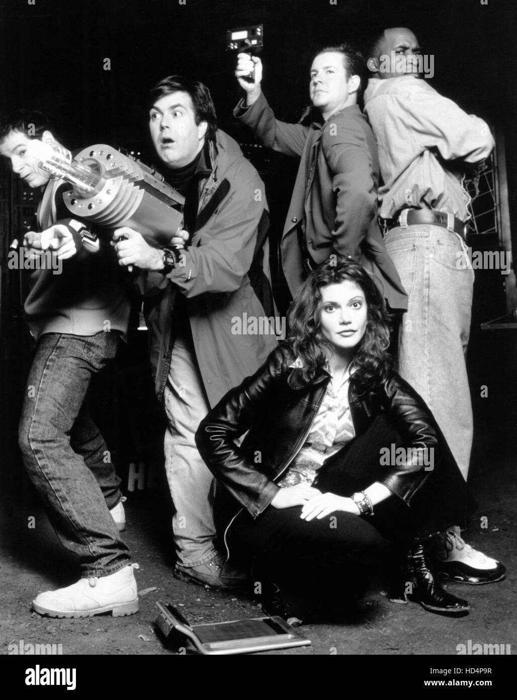 COMICS ON DELIVERY, rear from left: Jeffrey Ross, Kevin Meaney, Chuck ...