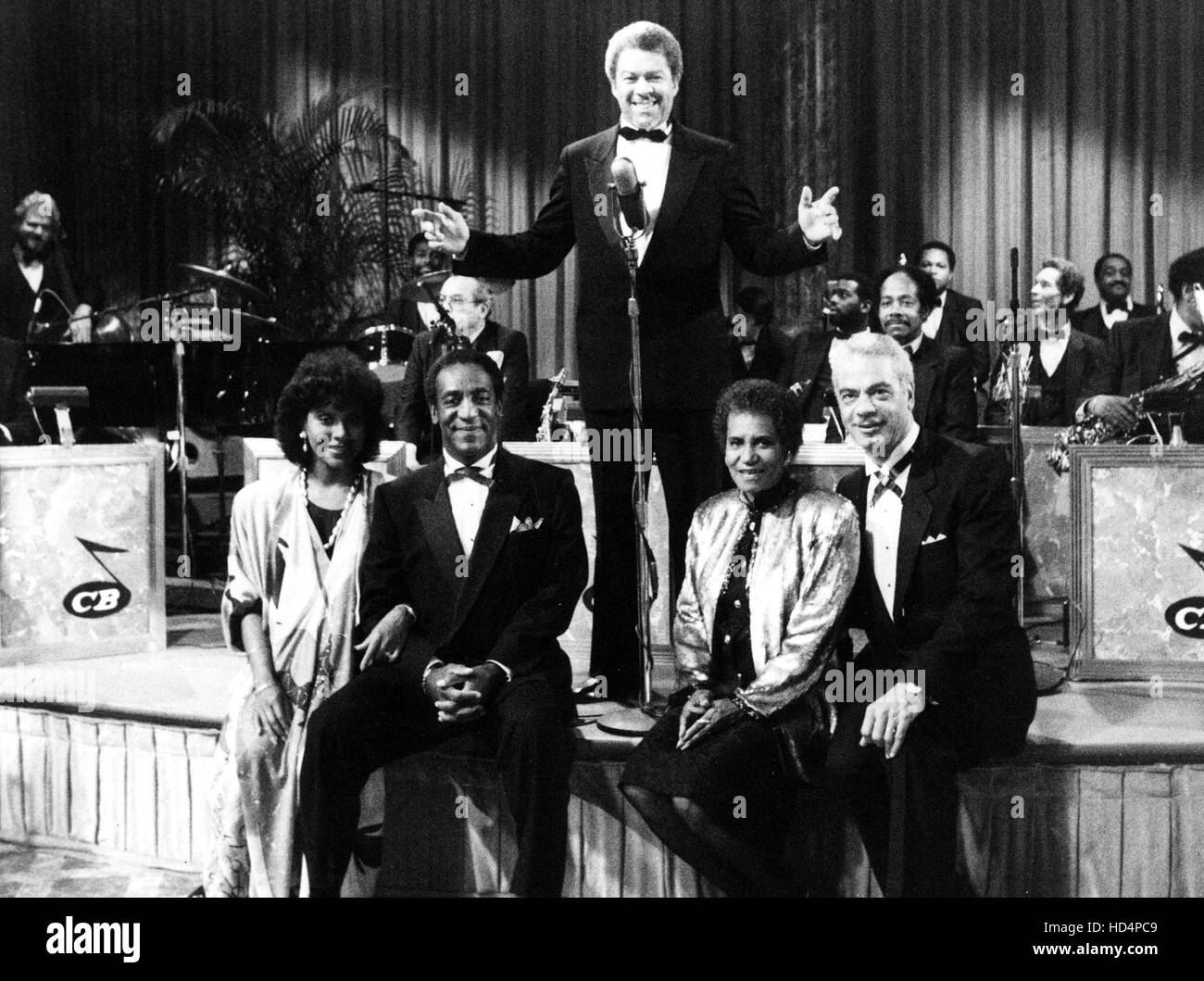 THE COSBY SHOW, Phylicia Rashad, Bill Cosby, Frank Foster with the ...