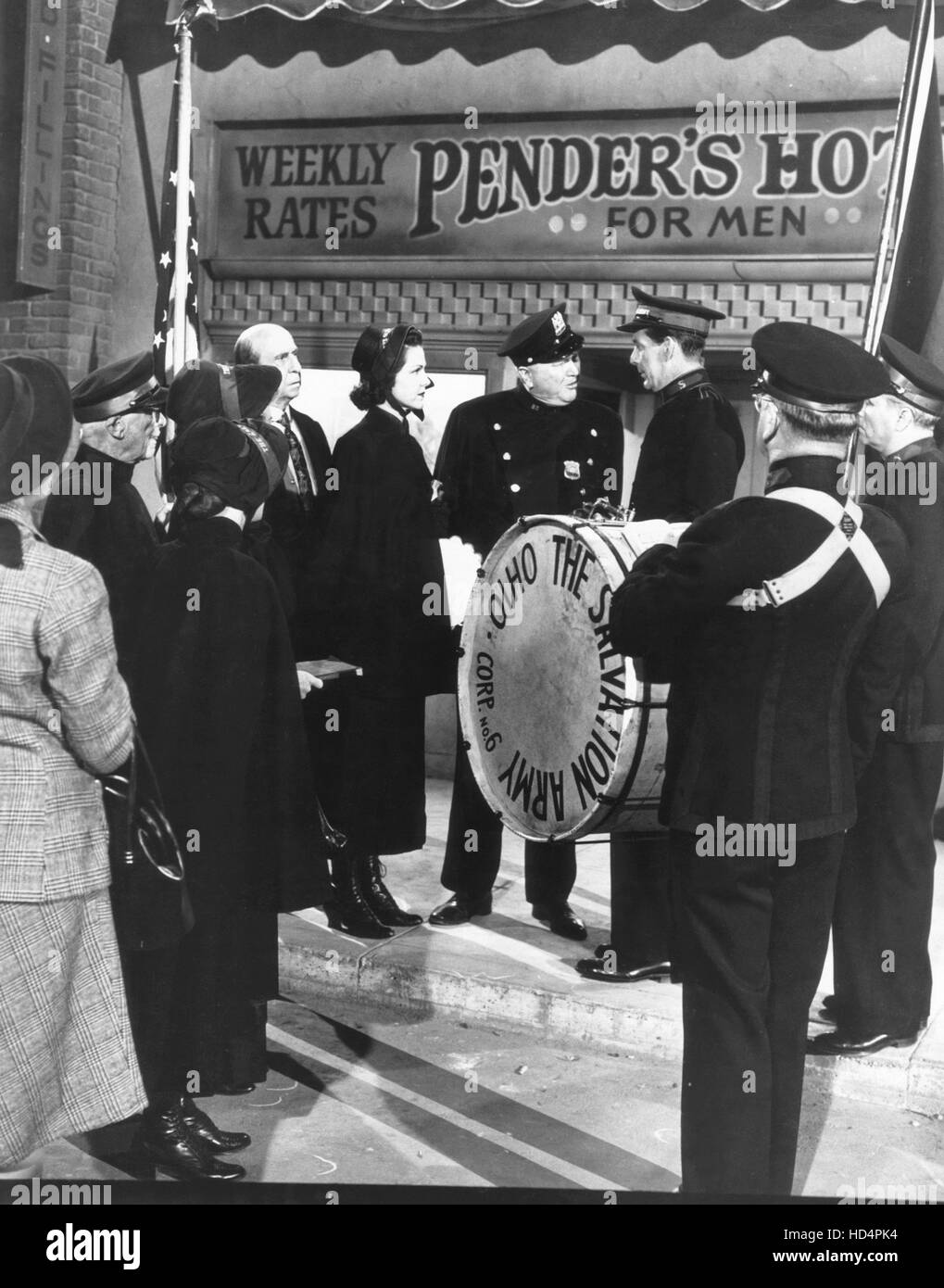 CROSSROADS, rear from left: Andrew Tombes, Helen Parrish, Charles Cane ...