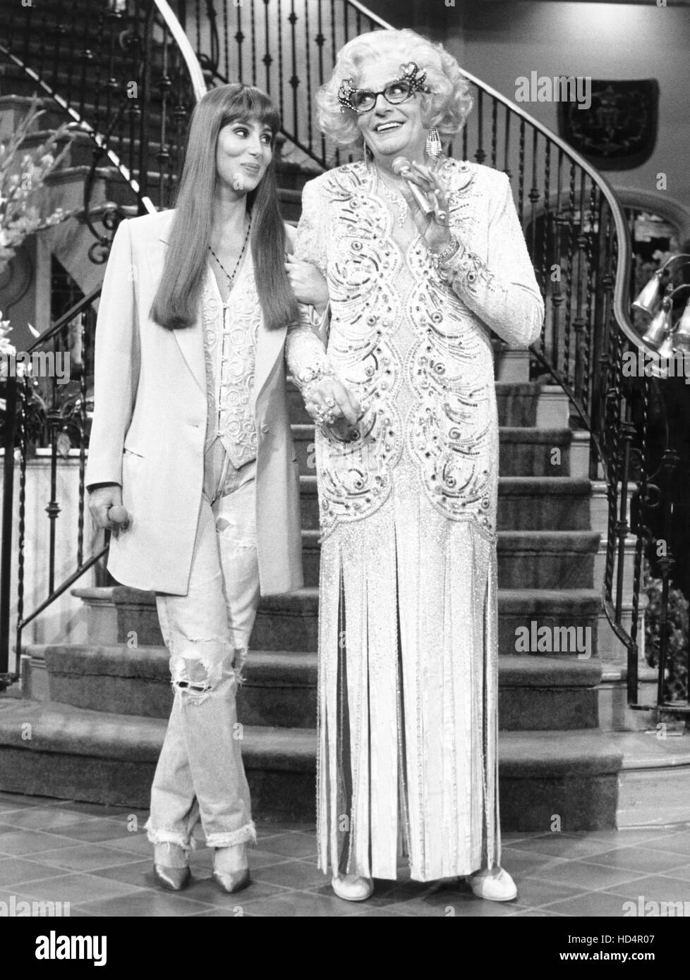 DAME EDNA'S HOLLYWOOD, Cher, Barry Humphries (as Dame Edna), (aired ...