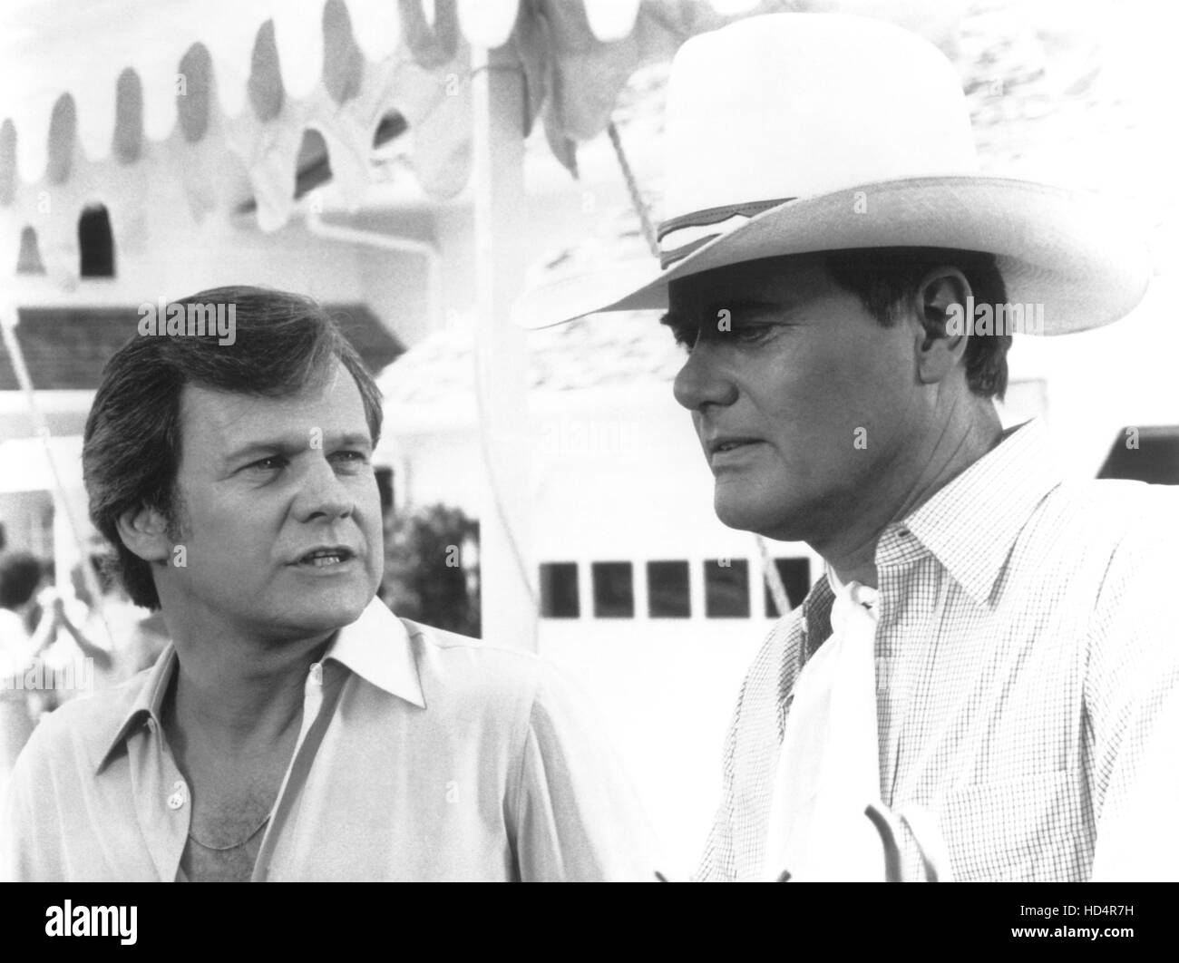 DALLAS, from left: Ken Kercheval, Larry Hagman (ca. 1984), 1978-91 ...