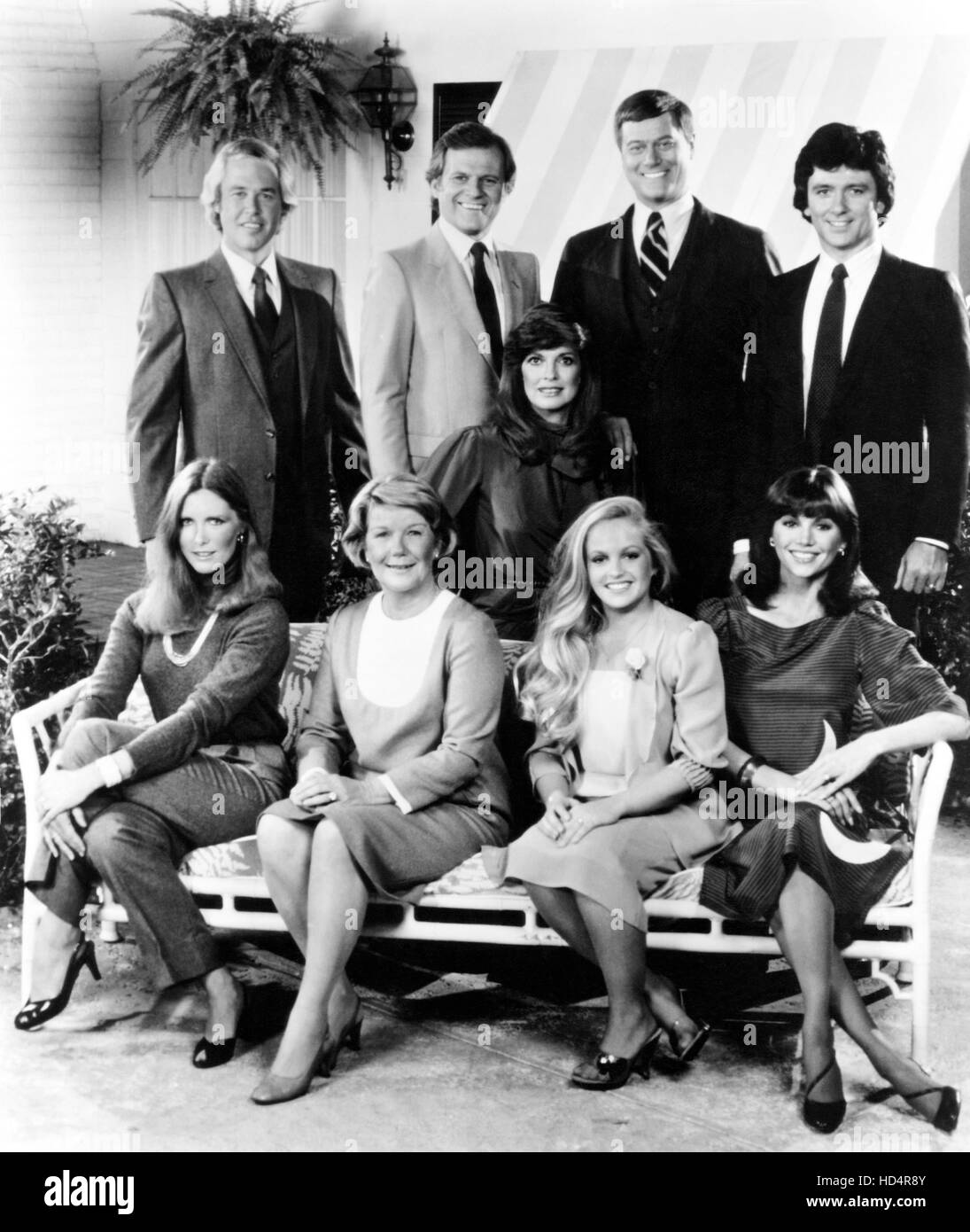 DALLAS, front row, left to right: Susan Howard, Barbara Bel Geddes ...