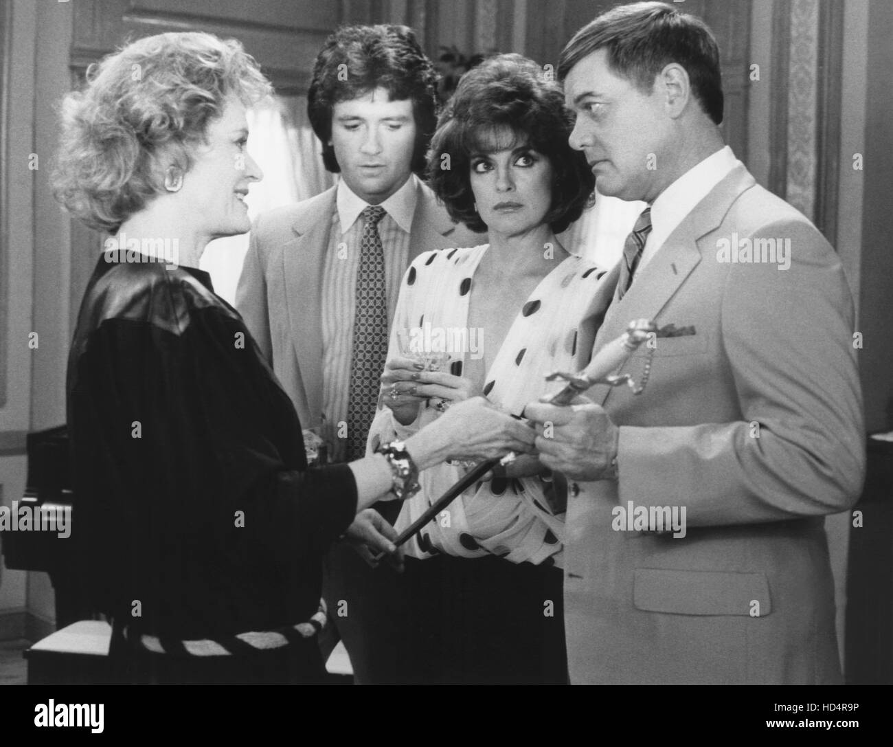 DALLAS, from left, Alexis Smith, Patrick Duffy, Linda Gray, Larry ...