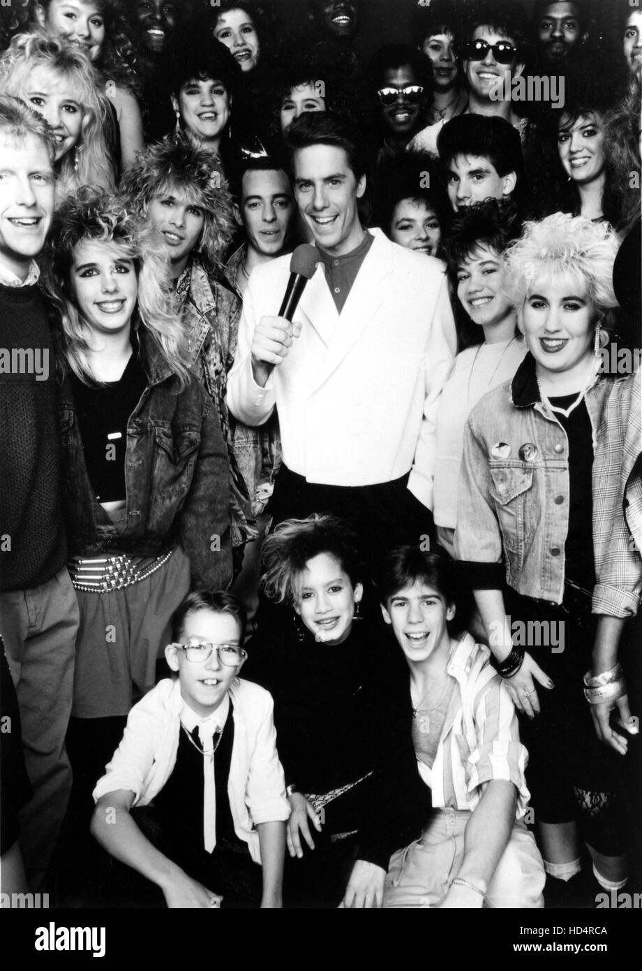 DANCE PARTY USA, host Andy Gury (center), (1986-1992), © USA Networks ...