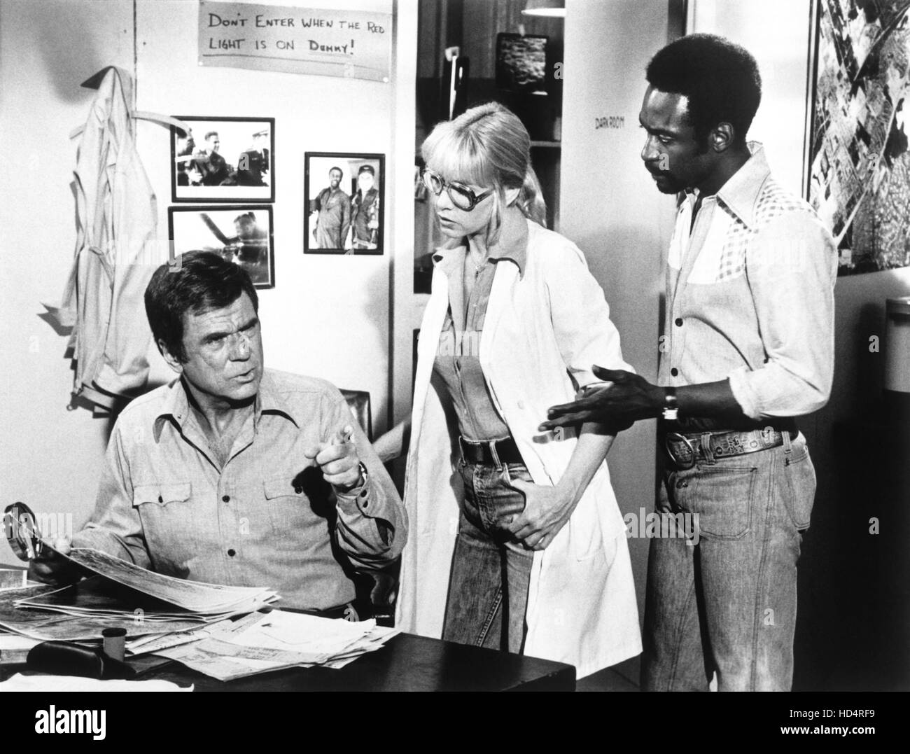 THE DAY THE EARTH MOVED, from left: Jackie Cooper, Stella Stevens ...
