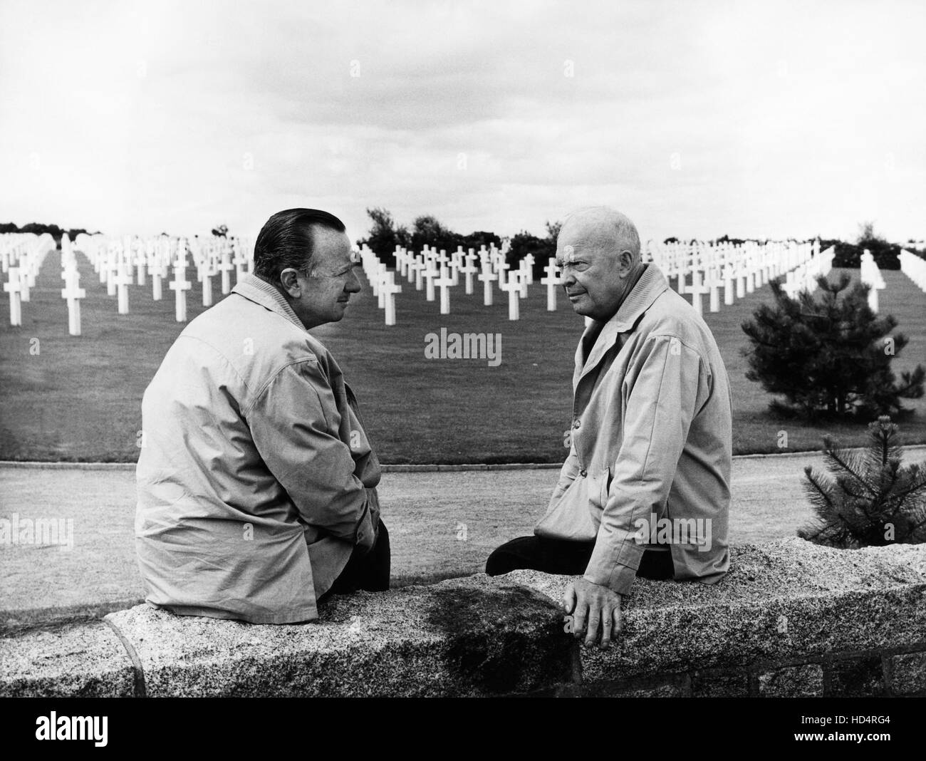 D-DAY PLUS 20 YEARS, from left, Walter Cronkite, former president ...