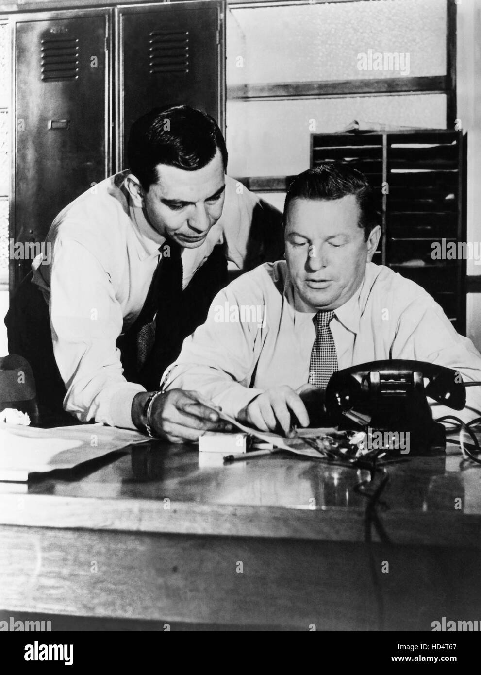 DRAGNET, from left: Jack Webb, Ben Alexander, 1952-1959 Stock Photo - Alamy