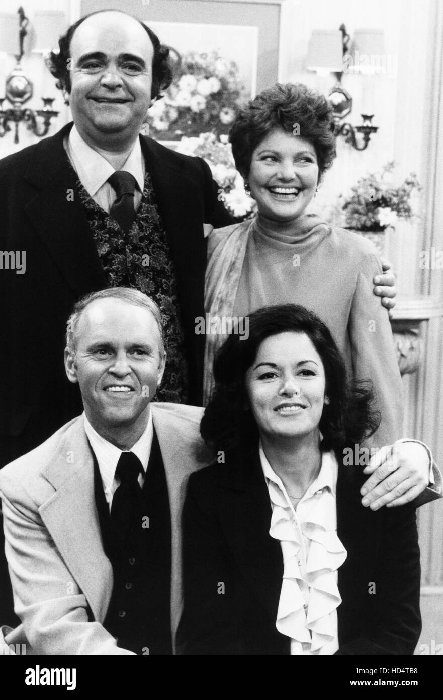 THE DUMPLINGS, standing from left: James Coco, Geraldine Brooks, seated ...