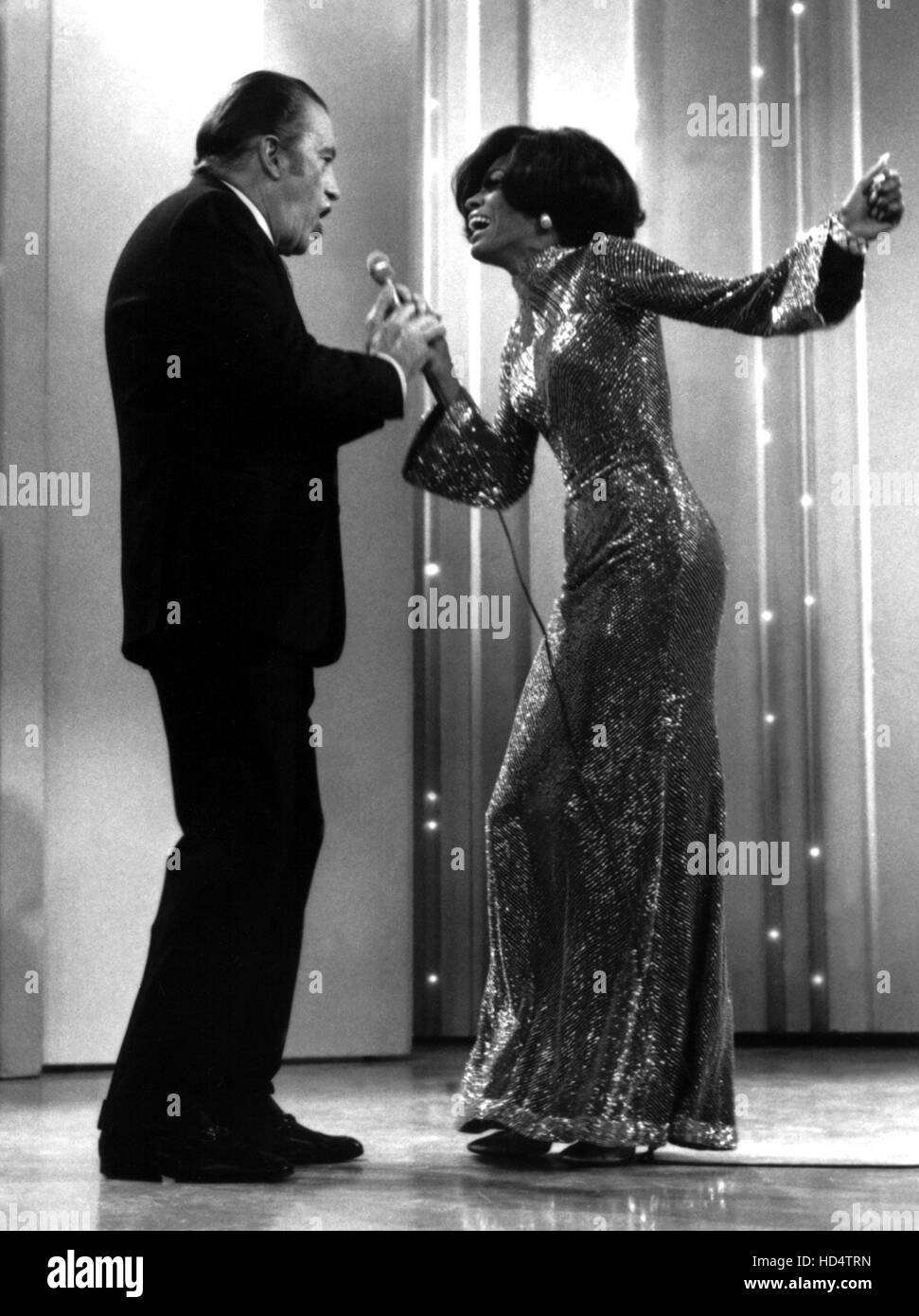 THE ED SULLIVAN SHOW, Ed Sullivan, Diana Ross, 1948-1971 Stock Photo ...