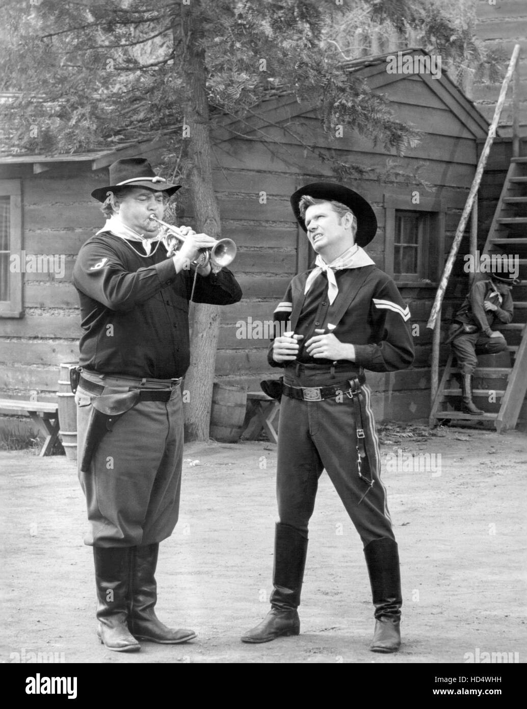 F TROOP, (from left): John Mitchum, James Hampton, 'Lieutenant O'Rourke ...