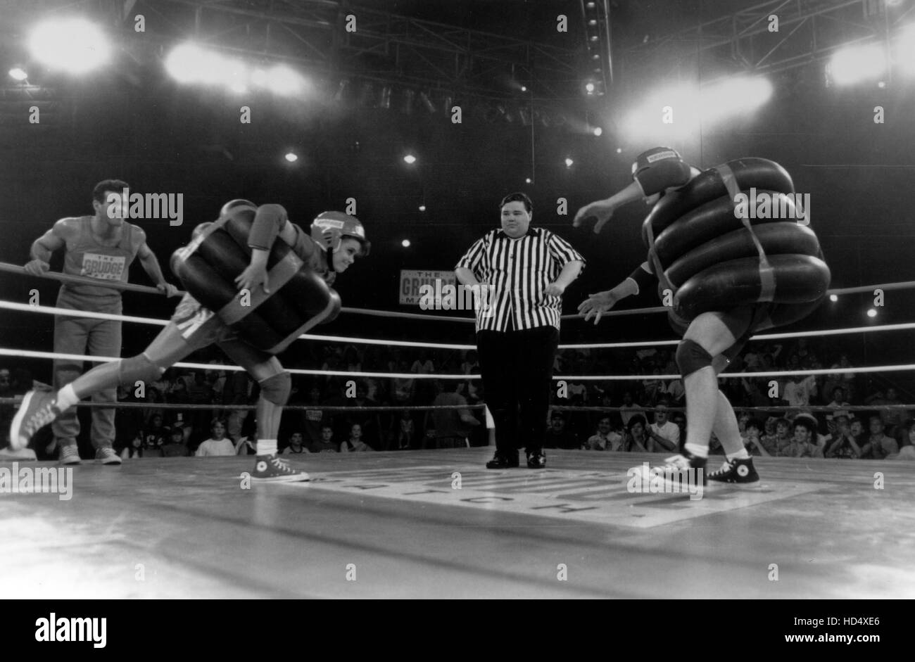 THE GRUDGE MATCH, John Pinette (referee), contestants, 1991-1992. (c ...