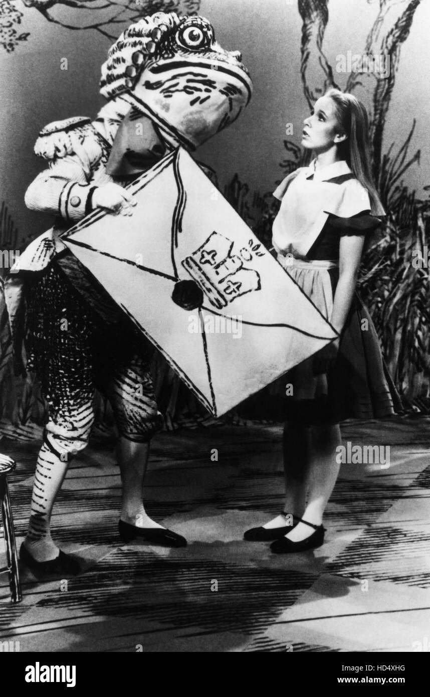 GREAT PERFORMANCES, Kate Burton as Alice (right), 'Alice in Wonderland ...