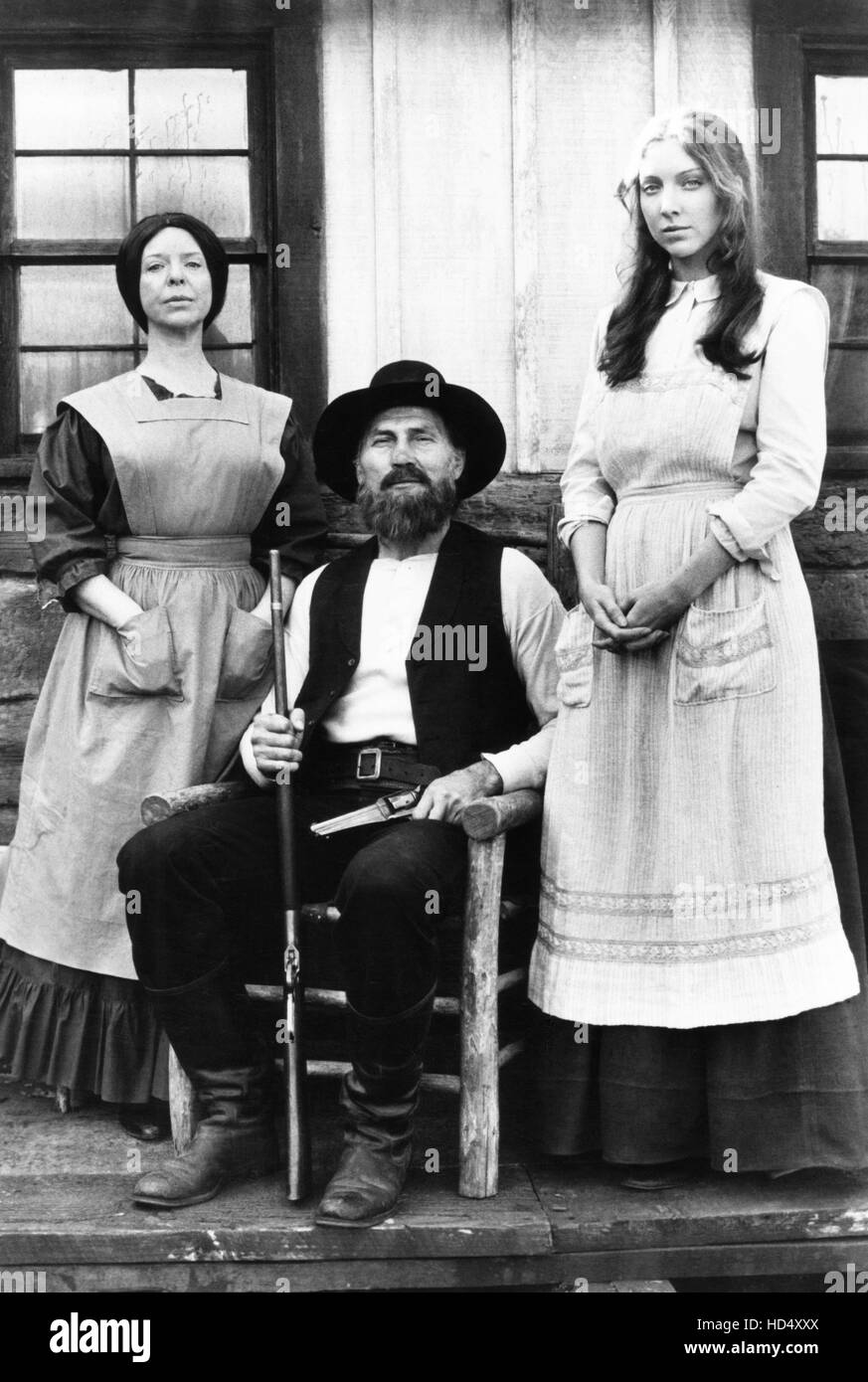 THE HATFIELDS AND THE MCCOYS, from left: Virginia Baker, Jack Palance ...