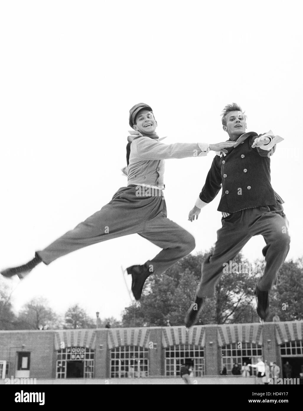 HANS BRINKER AND THE SILVER SKATES, from left, Dick Button, Tab Hunter ...