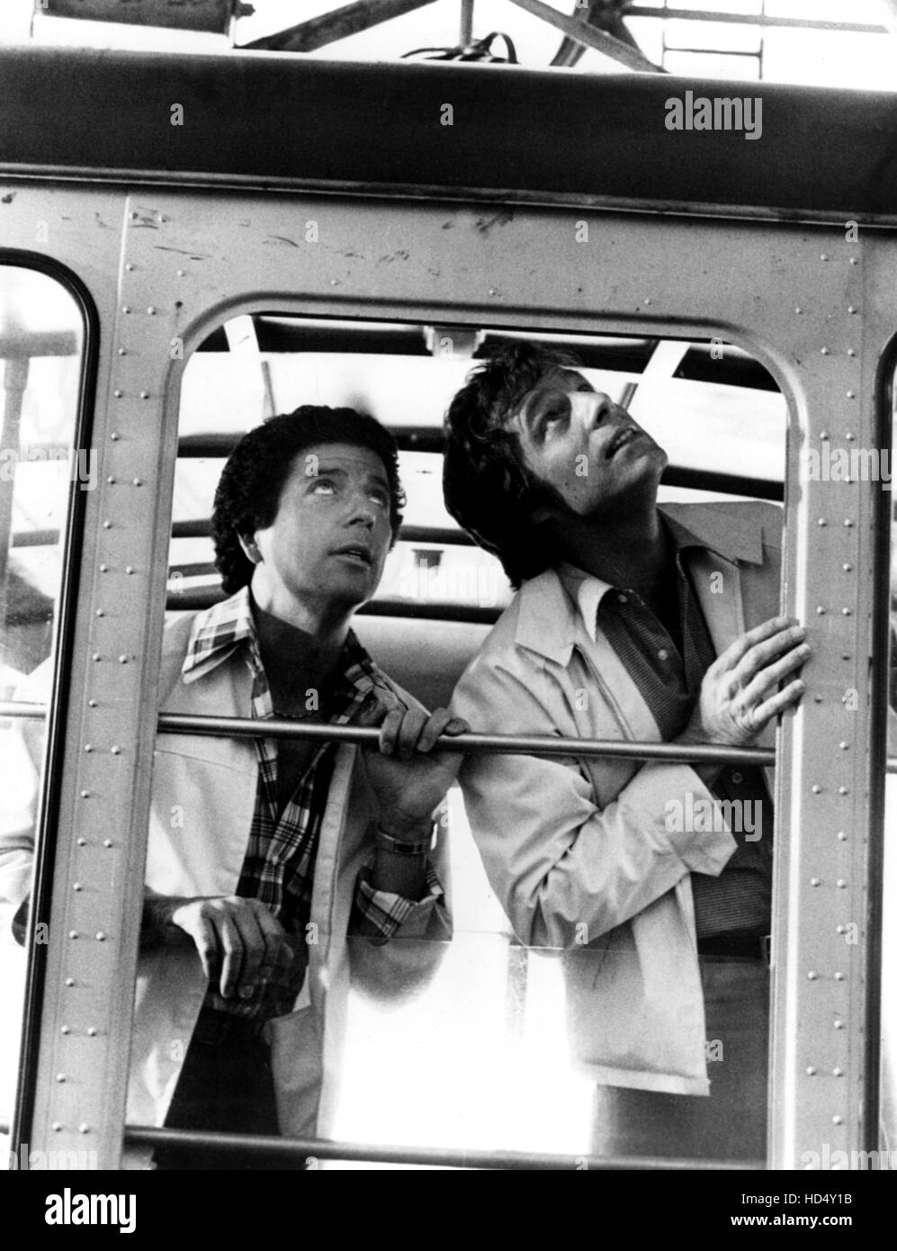 HANGING BY A THREAD, from left: Bert Convy, Sam Groom, 1979 Stock Photo ...