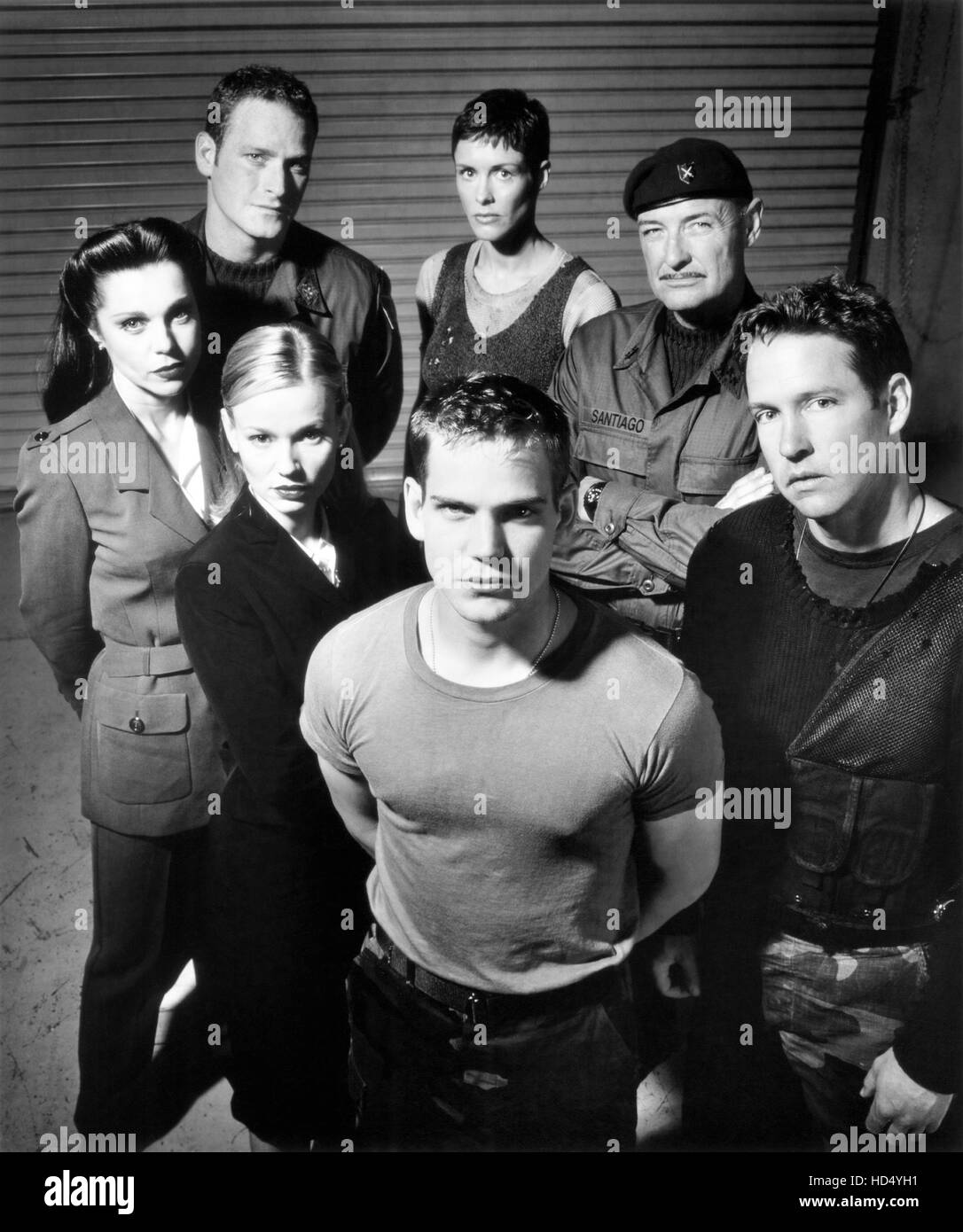 HARSH REALM, (clockwise, from bottom): Scott Bairstow, Samantha Mathis ...