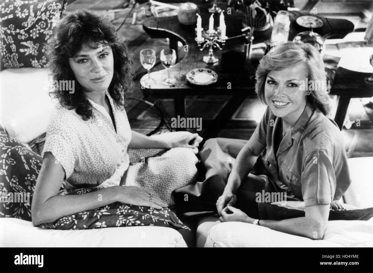 HOUR MAGAZINE, from left: Jacqueline Bisset, host Pat Mitchell, 1981 ...