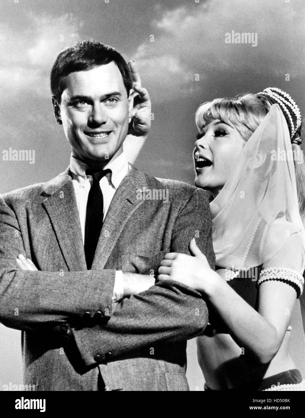 I DREAM OF JEANNIE, Larry Hagman, Barbara Eden, 1965-70 Stock Photo - Alamy