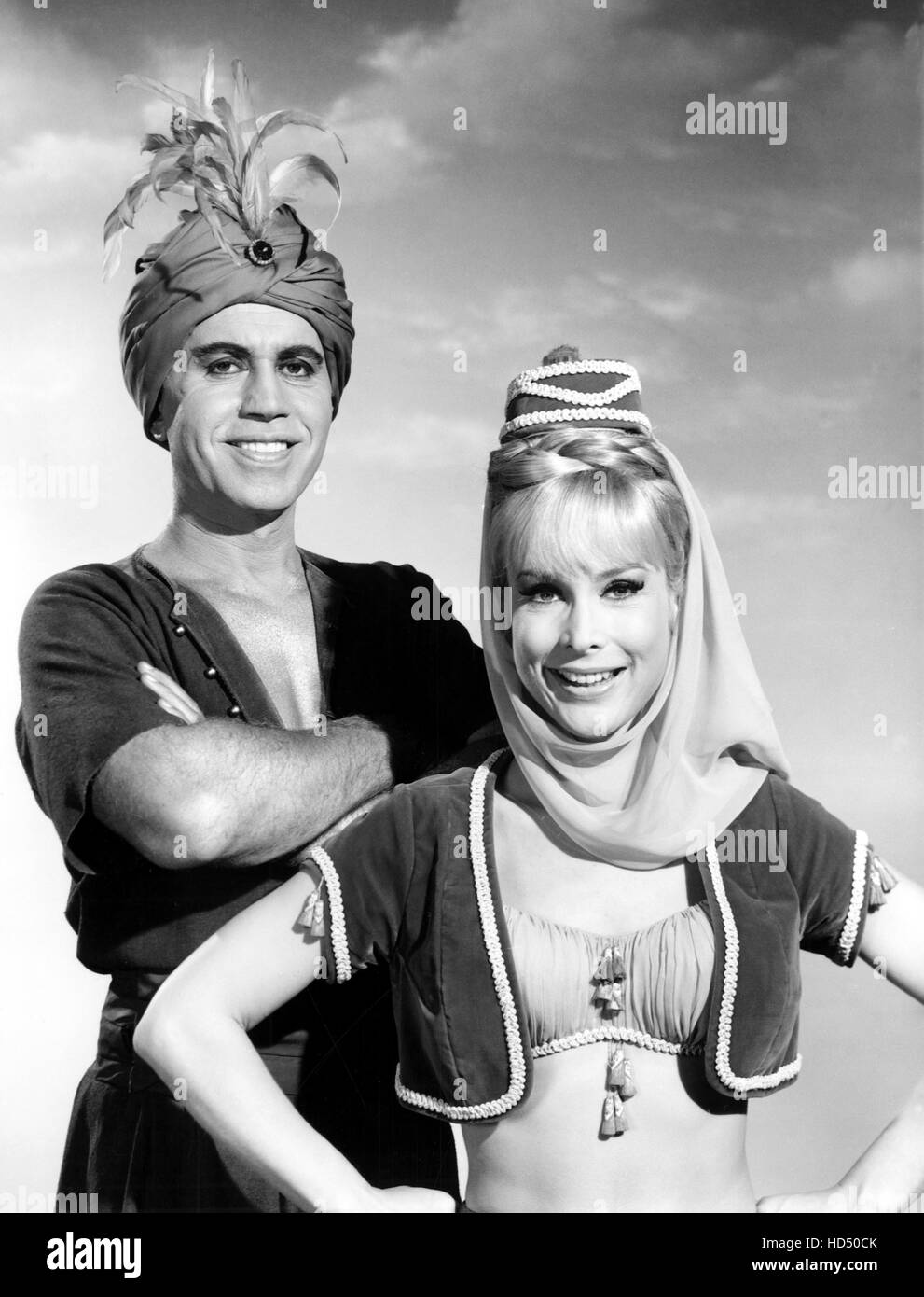 I DREAM OF JEANNIE, Michael Ansara, (as the Blue Djinn), Barbara Eden ...