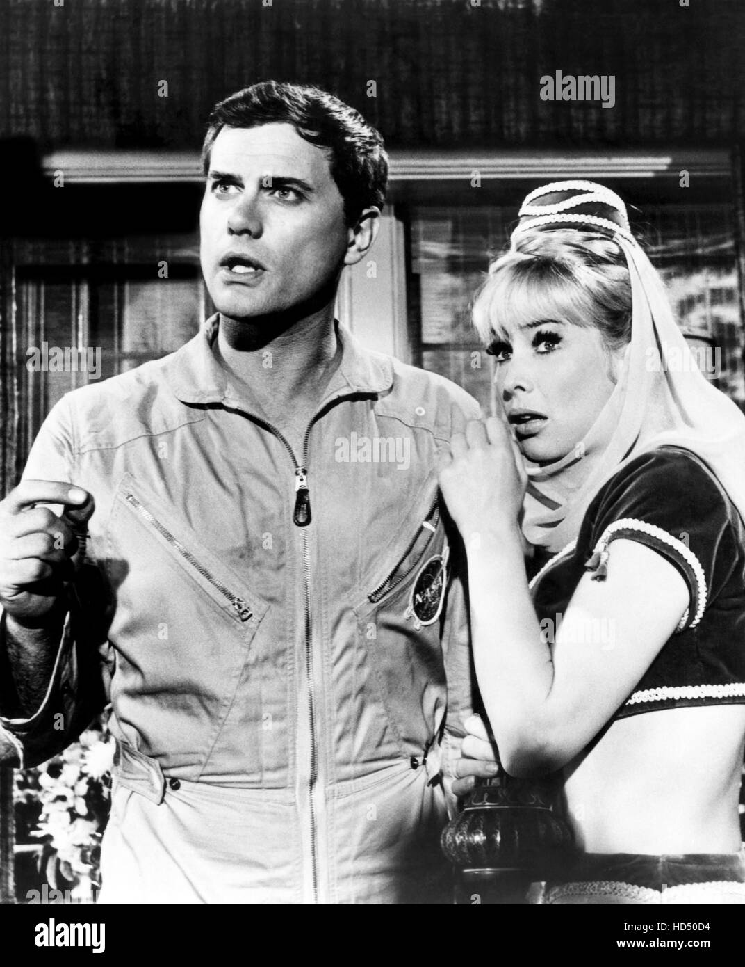I DREAM OF JEANNIE, Larry Hagman, Barbara Eden, 1965-1970 Stock Photo ...