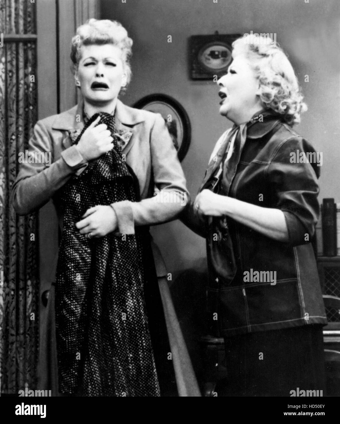 I LOVE LUCY, Lucille Ball, Vivian Vance, 1951-1957, Lucy crying Stock ...