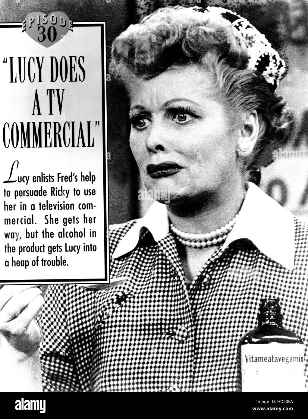 I LOVE LUCY, Lucille Ball, in the Season 1 episode, 'Lucy Does A TV Commercial', 05/05/1952. The ...