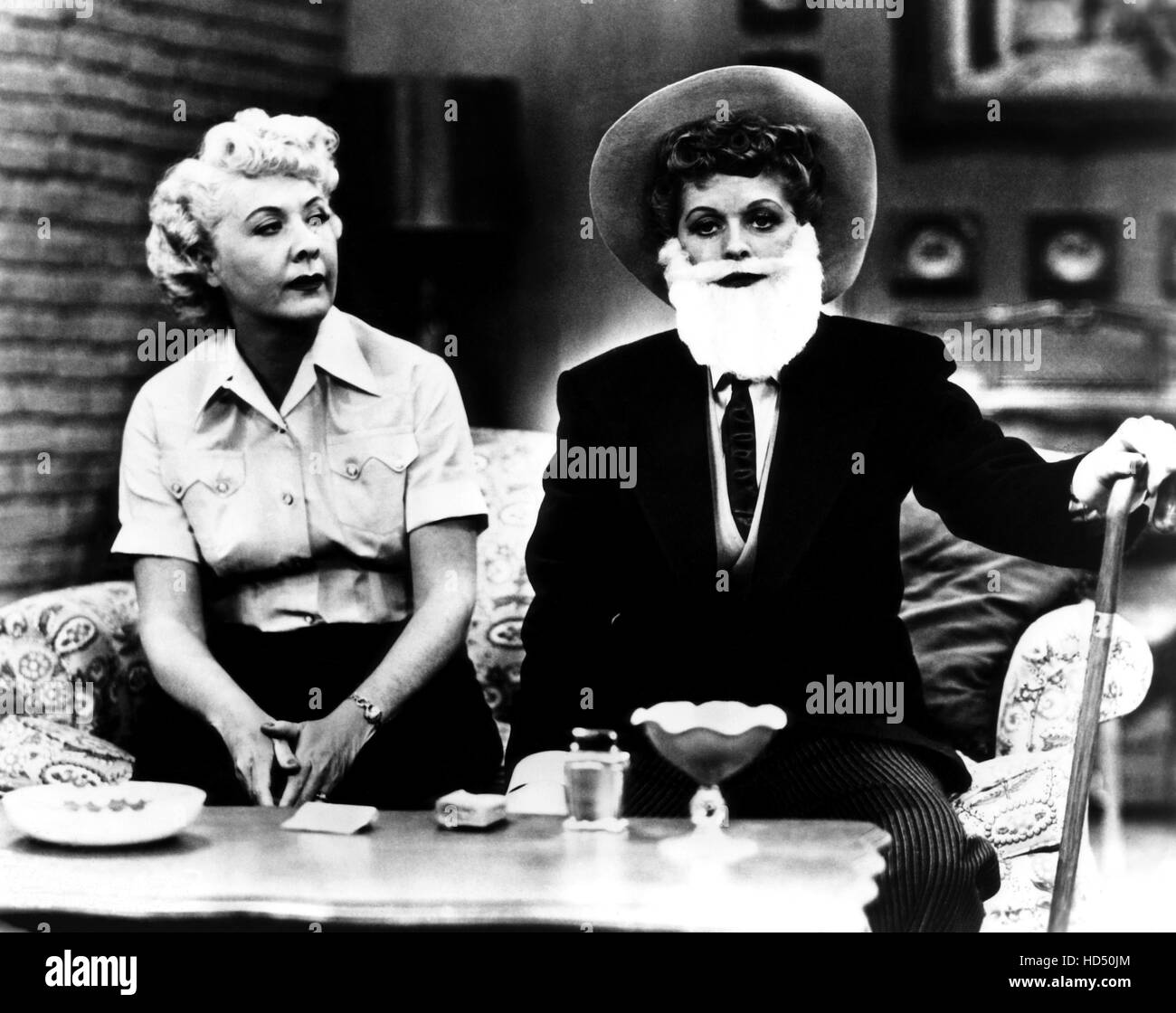 I LOVE LUCY, Vivian Vance, Lucille Ball, 'The Moustache' (Season 1 ...