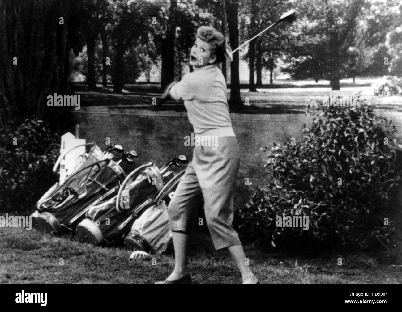 I LOVE LUCY, Lucille Ball, 'The Golf Game' (Season 3, aired March 17 ...