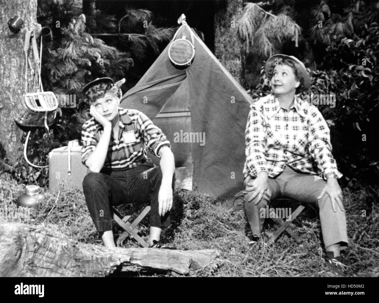 I LOVE LUCY, (from left): Lucille Ball, Vivian Vance, 'The Camping Trip ...