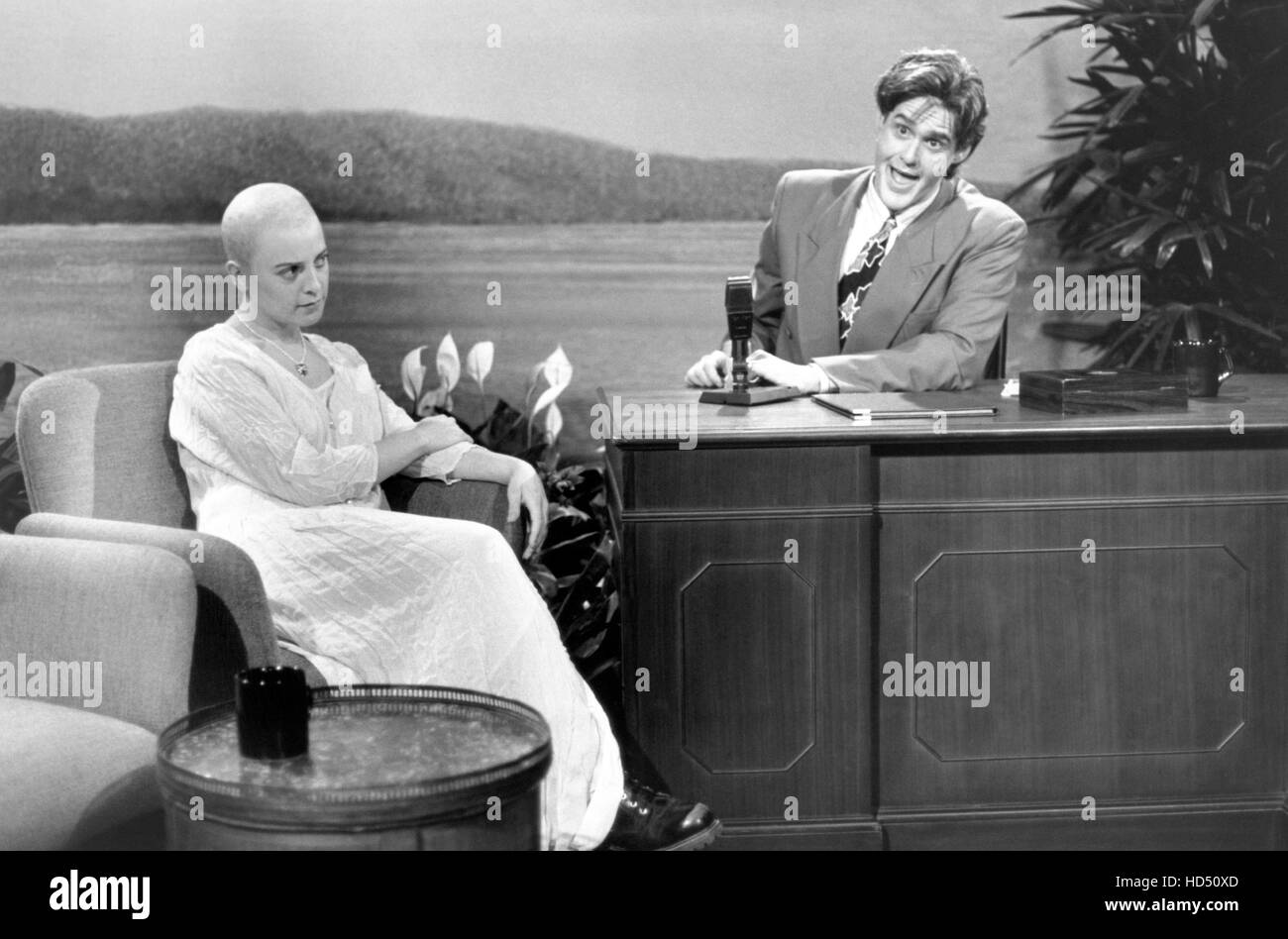 IN LIVING COLOR, Kelly Coffield (as Sinead O'Connor), Jim Carrey (as ...