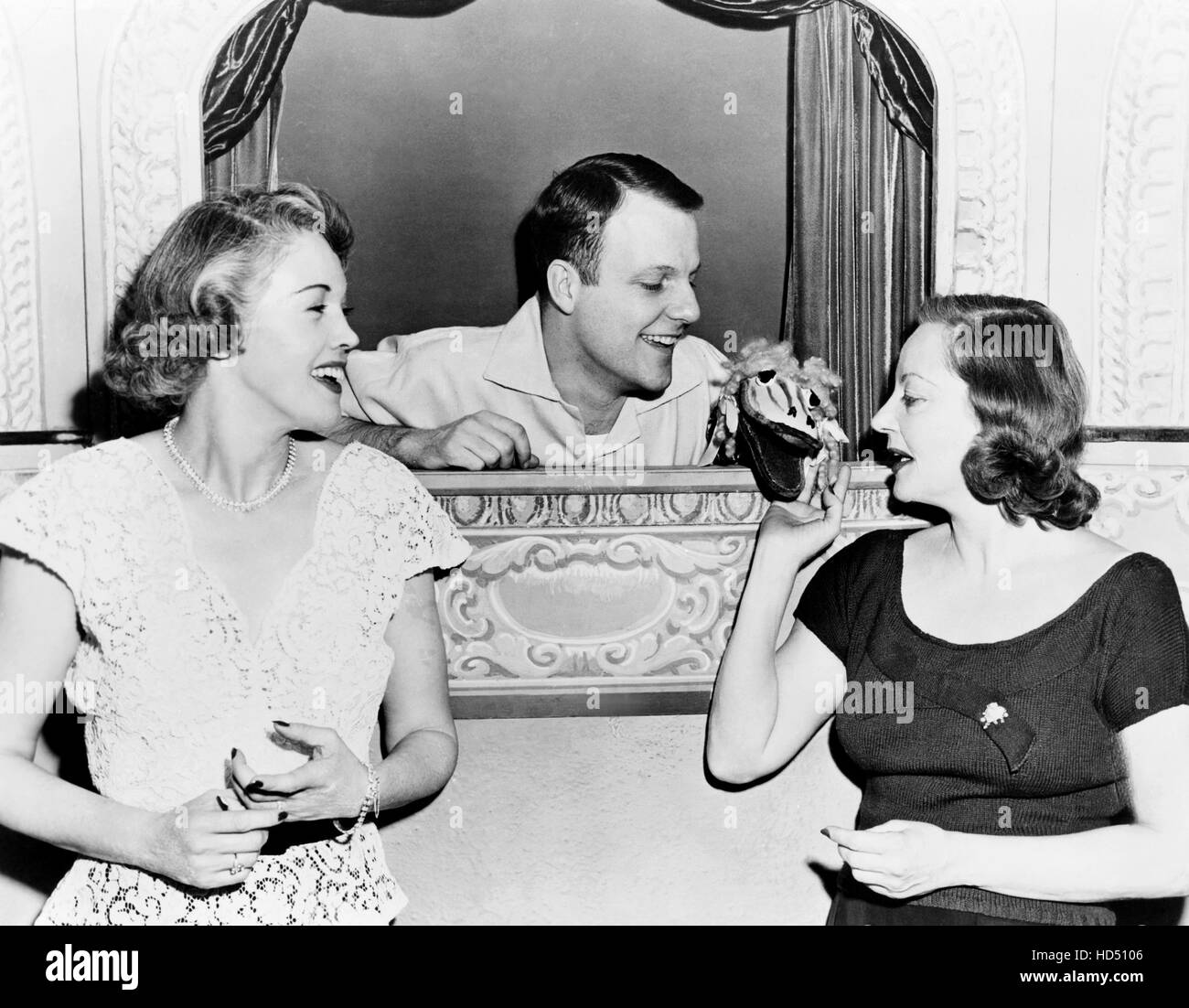 KUKLA, FRAN AND OLLIE, from left, Fran Allison, Burr Tillstrom, guest ...