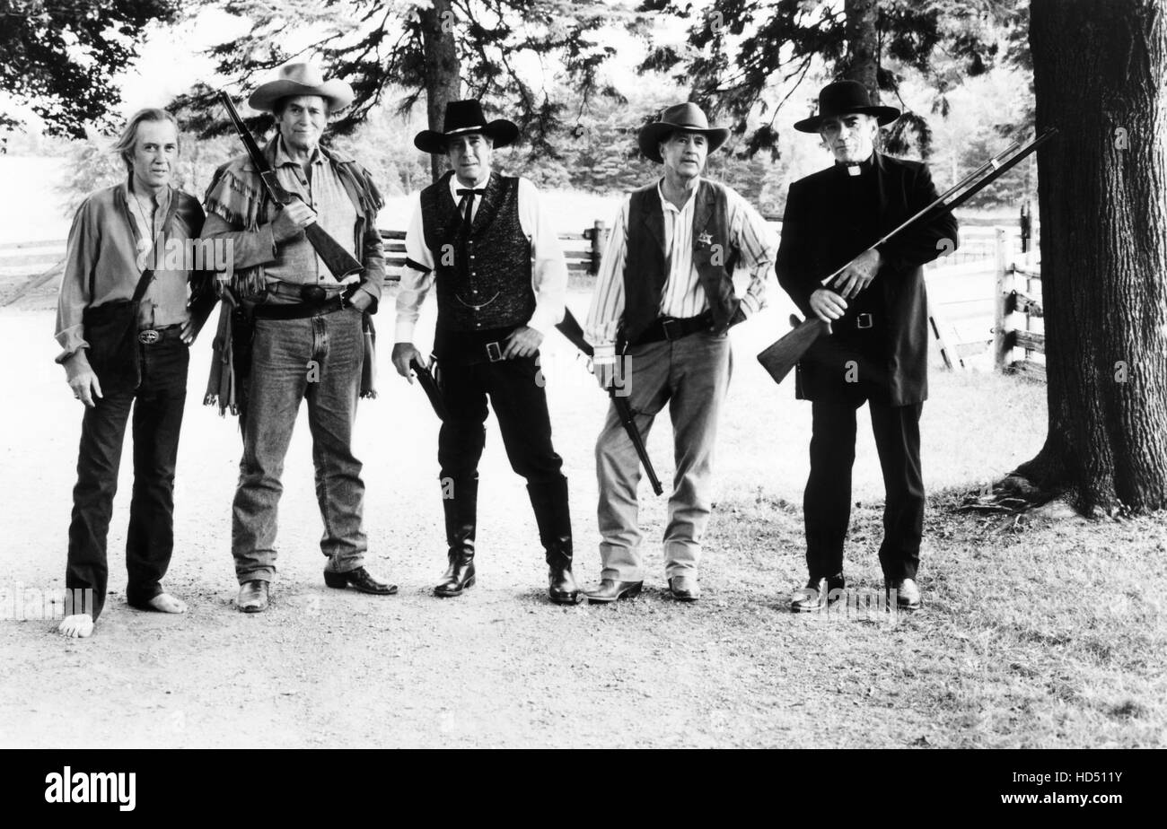 KUNG FU: THE LEGEND CONTINUES, (from left): David Carradine, Clint ...