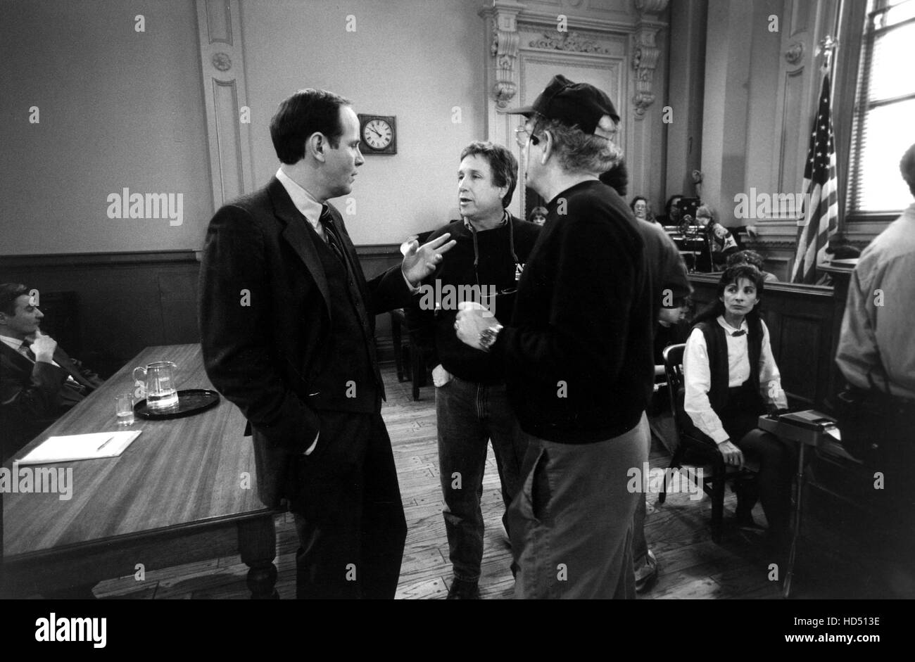 LAW AND ORDER, Michael Moriarty, co-executive producer Joseph Stern ...