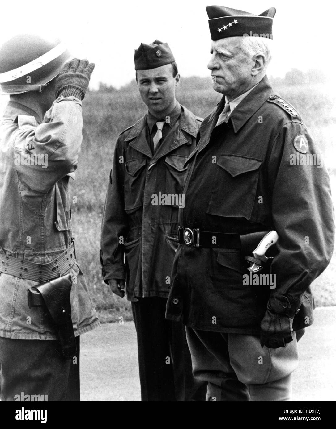 THE LAST DAYS OF PATTON, Ian Tyler, George C. Scott, 1986 Stock Photo ...