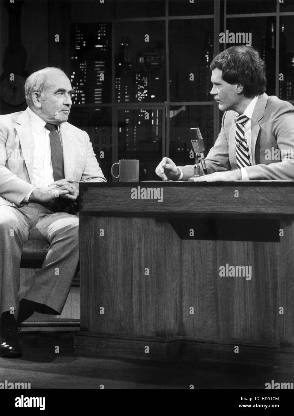 LATE NIGHT WITH DAVID LETTERMAN, Ed Asner, David Letterman, (aired May ...