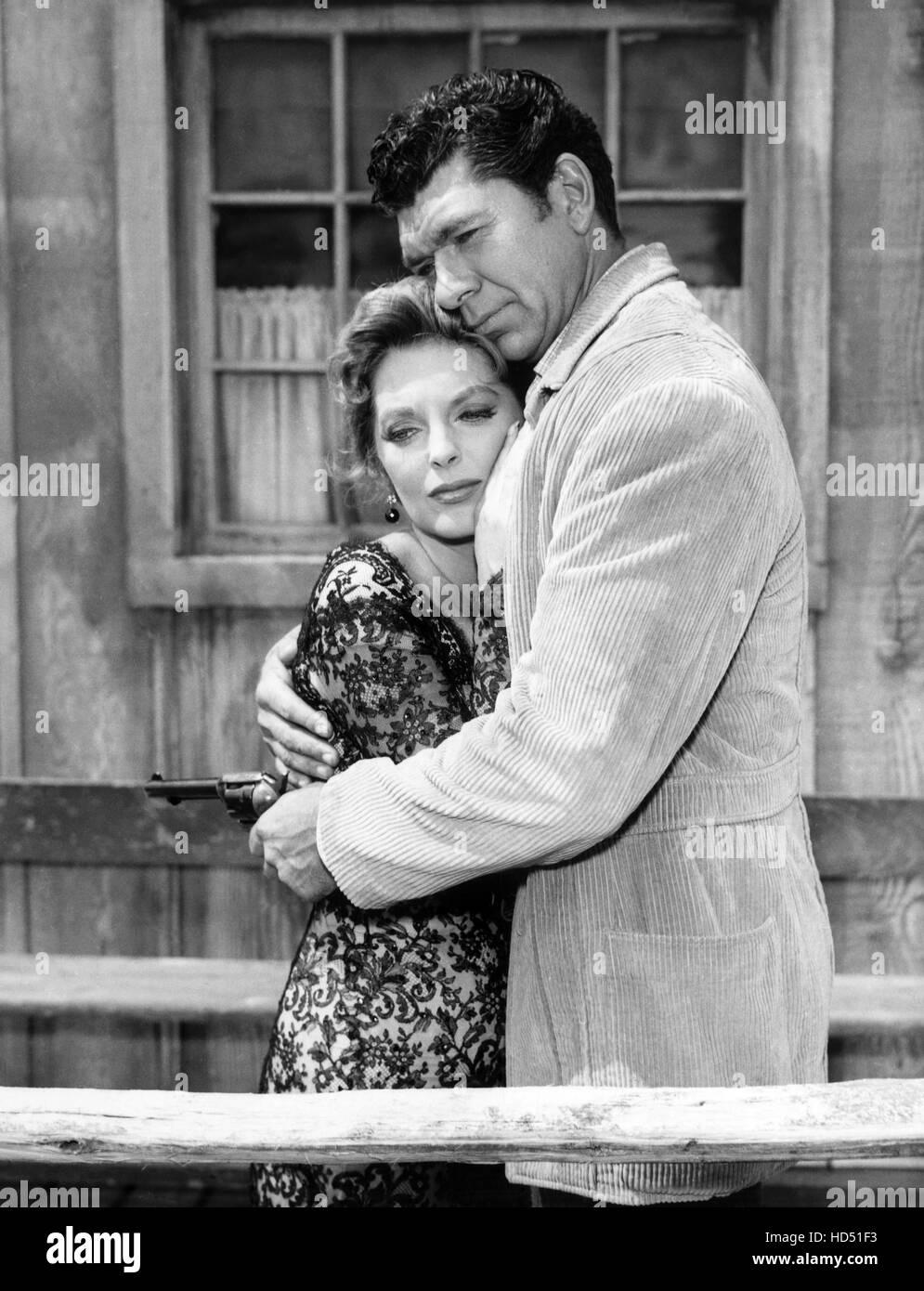 LARAMIE, Julie London, Claude Akins,'Queen of Diamonds' (Season 2 ...